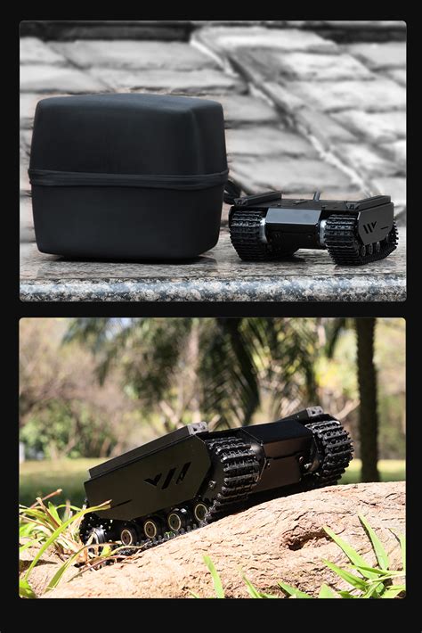 Flexible And Expandable Off Road Tracked Ugv Multiple Hosts Support With External Rails Esp32