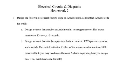 SOLVED Electrical Circuits Diagrams Homework 5 1 Design The Following Electrical Circuits SOLVED Electrical Circuits Diagrams Homework 5 1 Design The Following Electrical Circuits