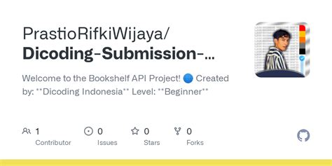Github Prastiorifkiwijayadicoding Submission Projek Bookshelf Api Welcome To The Bookshelf