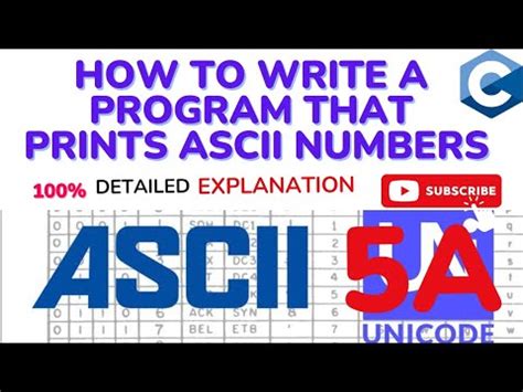 ASCII Write A Project That Prints ASCII Code On C Programming Language