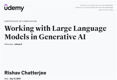 rishav chatterjee 🇮🇳 on linkedin genai llm newcertification