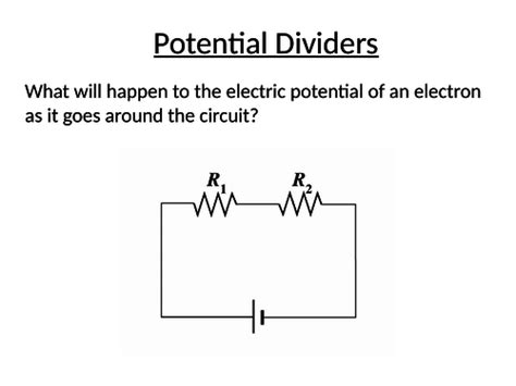 Potential Dividers Teaching Resources