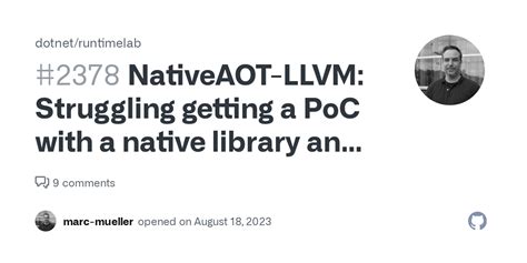 Nativeaot Llvm Struggling Getting A Poc With A Native Library And Wasmtime To Run Out Of