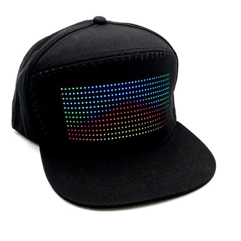 Led Cap Led Display Screen Smart Hat Bluetooth Ad Grandado