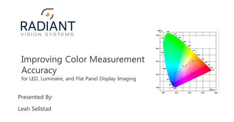 Improving Color Measurement Accuracy For Led Luminaire And Display Imaging Webinar Radiant