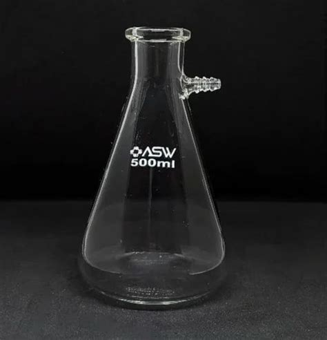 Asw Borosilicate Glass 3 3 Filtration Flask With Graduated 500ml At ₹ 499 Piece In New Delhi