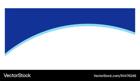 Separator Shape For Website Curve Lines And Wave Vector Image