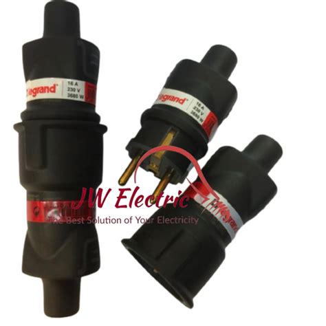 Steker Karet Kontra Steker Legrand 2 Pin 16a Ip44 Waterproof Lazada Indonesia