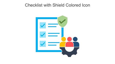 Checklist With Shield Colored Icon In Powerpoint Pptx Png And Editable Eps Format PPT PowerPoint
