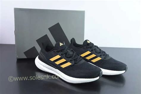 Adidas Pureboost 23core Black Gold Metallic Carbon If2391 New Arrival Solesnk