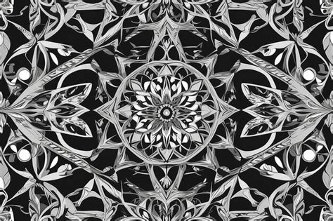 premium photo monochrome geometry abstract vector pattern with