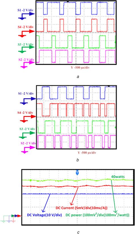 switching signals of mfc using zsc algorithm a inverter mode b mfc