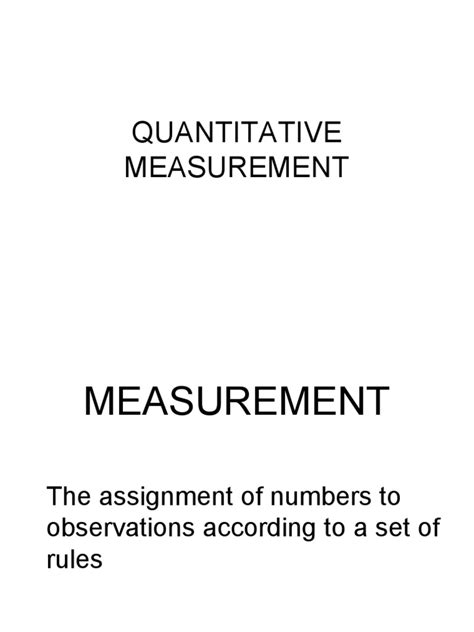 Quantitative Measurement Reliablity Validity Pdf Validity