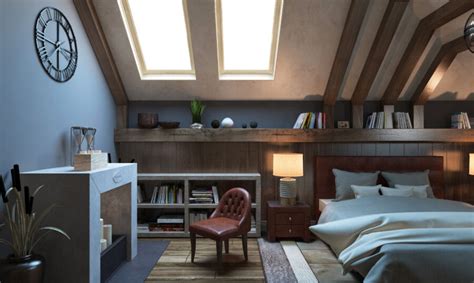 Полки под крышей мансарды под углом - 84 фото