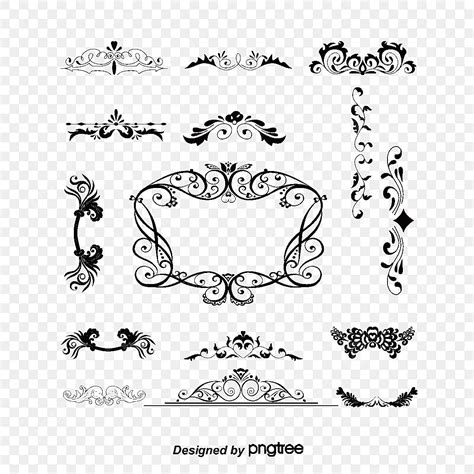 복고 일러스트 패턴 테두리 벡터 장식 레트로 벡터 패턴 벡터 테두리 벡터 Png 일러스트 및 Psd 이미지 무료 다운로드 Pngtree