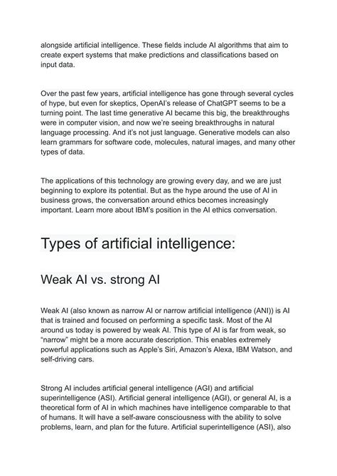 What Is Artificial Intelligence Definition Top 10 Types And Examples Pdf