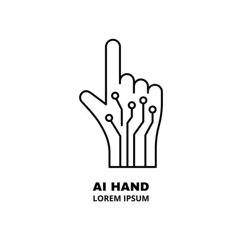 Artificial Intelligence And Machine Learning Line Icon Circuit Intelligence Human Vector