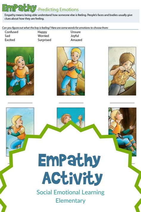 Predicting Emotions Empathy Worksheet For Social Emotional Learning