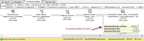 Live Query Statistics In SQL Server