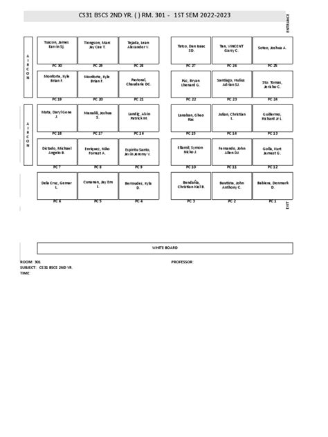 2nd Year Bscs 2022 2023 Room 301 Pdf