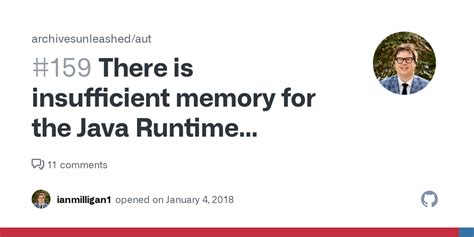 There Is Insufficient Memory For The Java Runtime Environment To