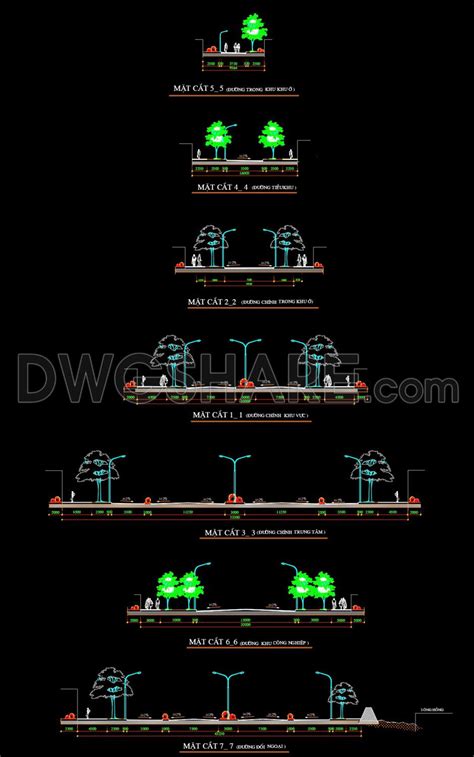 64 Detailed Autocad Drawings Of Road Section For Download