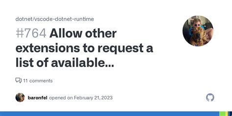 Allow Other Extensions To Request A List Of Available SDK Runtime Versions Issue 764 Dotnet