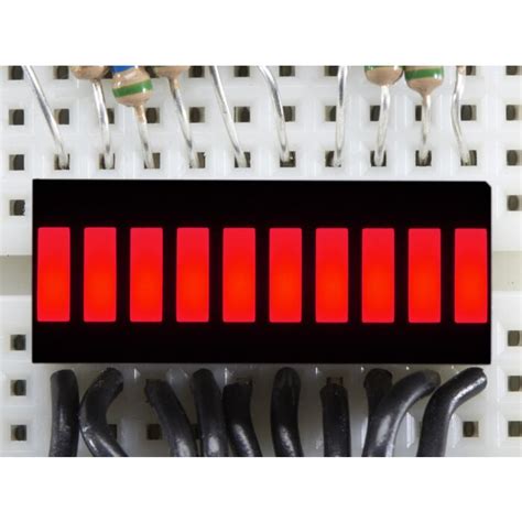 10 Segment Light Bar Graph LED Display Red Buy In Australia ADA1921 Adafruit Core