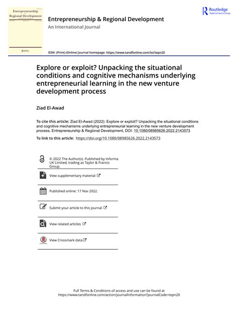 Pdf Explore Or Exploit Unpacking The Situational Conditions And