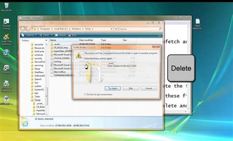 Clean Your Temp And Prefetch Data Vista Youtube