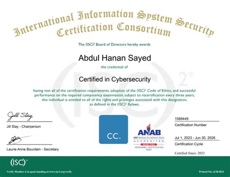 Sayed Abdul Hanan On Linkedin Cybersecurity Digital Networking Security Networksecurity Isc2