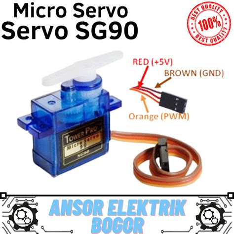 Jual Micro Servo Sg90 9g 180 Derajat Motor Servo Sg 90 Kab Bogor Ansori Elektrik Bogor