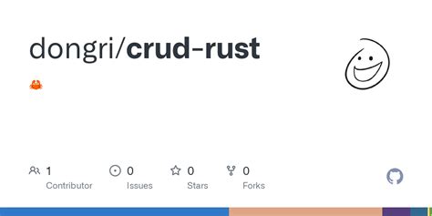 Github Dongricrud Rust 🦀