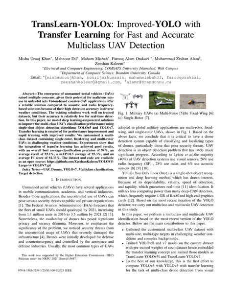 Pdf Translearn Yolox Improved Yolo With Transfer Learning For Fast