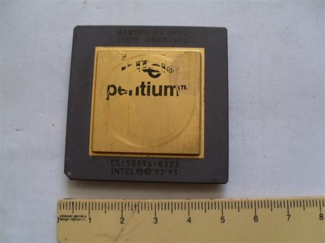 Intel Pentium 75mhz Zlatý Cpu Hlavní Mikroprocesor Počítače Pc Aukro