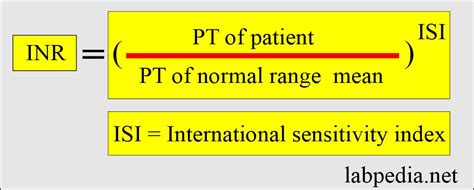 Coagulation Part INR International Normalized Ratio PT And PTT Labpedia Net