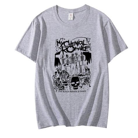 Купити Аніме мода Моя хімічна романтика Mcr мертвий нова футболка чорний парад панк емо рок