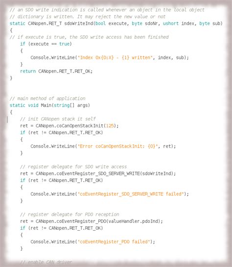 C Api Wrapper For Canopen Stack