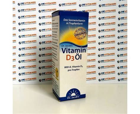 Dr. Jacob´s Vitamin D3 800 I.E. Витамин Д3 масляный 800 ед, 20 мл ...