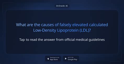 What Are The Causes Of Falsely Elevated Calculated Low Density