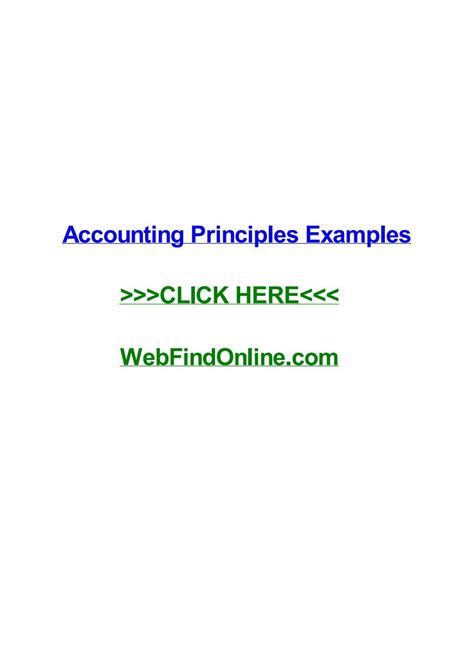 Accounting Principles Examples By Hollyctsm Issuu