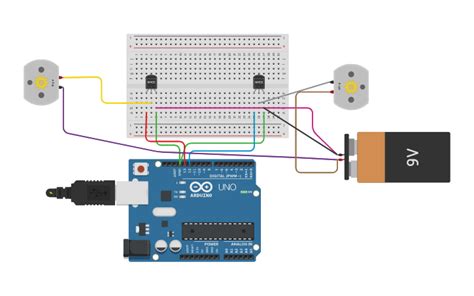 Circuit Design Εργασία 4 4 Arduino και Moter Tinkercad