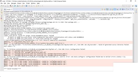 Ccs Ccs V7 Compiling Error Error10234 Unresolved Symbols Remain