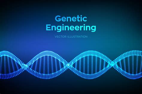 Premium Vector Dna Sequence In Hands Wireframe Dna Molecules Structure Mesh