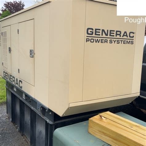 The Generator Is Sitting In The Back Of The Truck