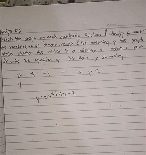 Sketch The Graph Of Each Quadratic Function Studyx