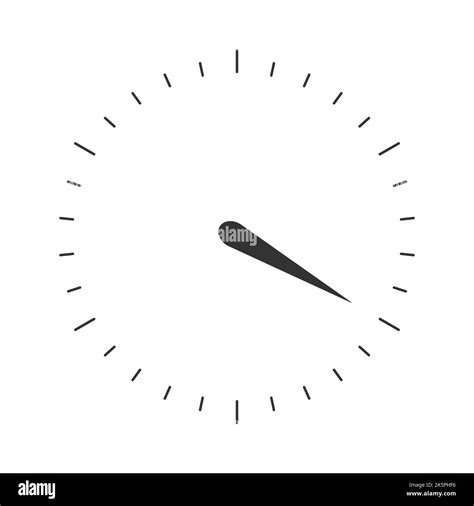 Round Measuring Gauge Template With Arrow 360 Degree Scale Of Barometer Compass Manometer