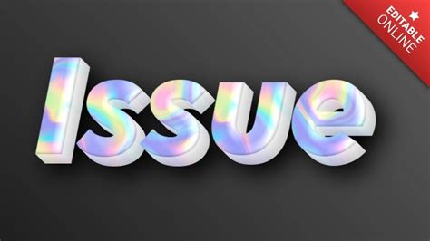 Issue Text Effect Generator