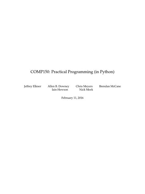 Practical Programming 2016 Pdf Pdf Parameter Computer Programming Programming Language