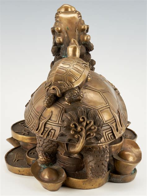 Lot 4 Chinese Bronze Bixi Or Turtle Dragon Case Auctions